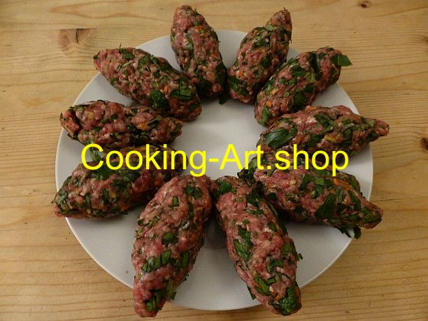 Hack halal mit frischem Grün, groß - Cooking-Art.Shop